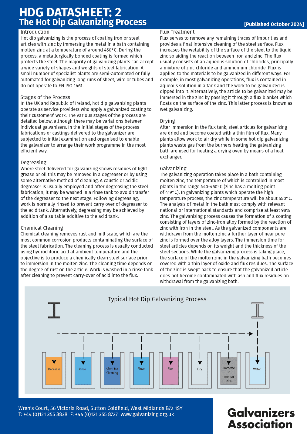 The Hot Dip Galvanizing Process [HDG Datasheet 2] - Galvanizers ...